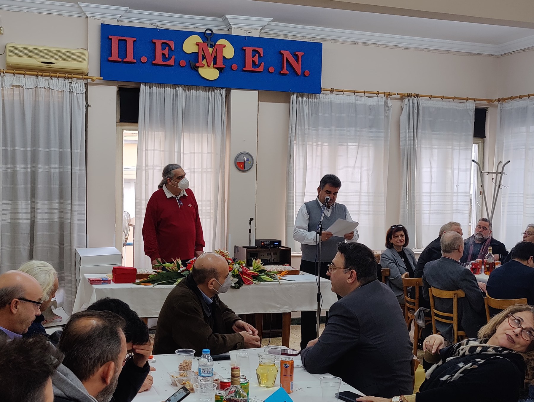 Ομιλία του Προέδρου της ΠΕΜΕΝ Θ. Ευαγγελάκη στη κοπή της πίτας 19 ...